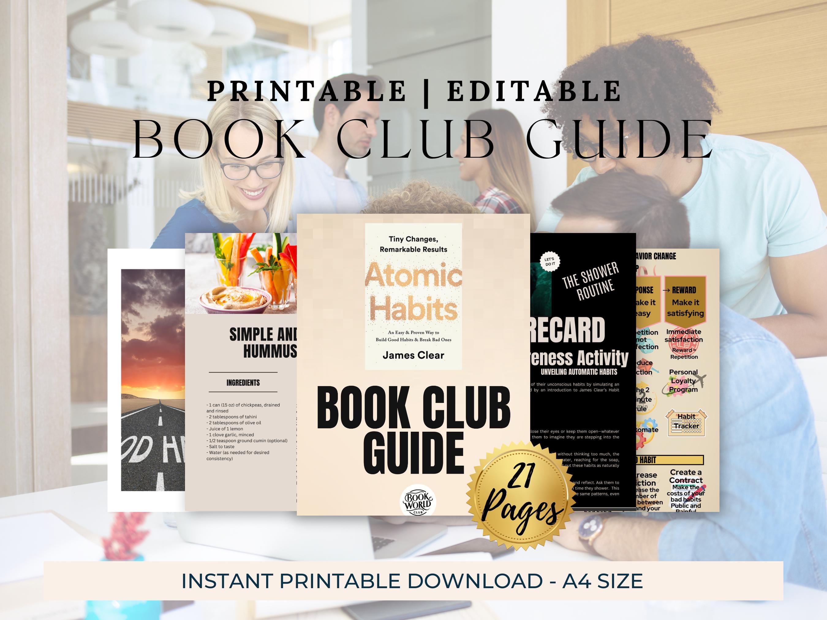 Atomic Habits Book Club Kit & Guide - Complete Discussion Prompts and ...