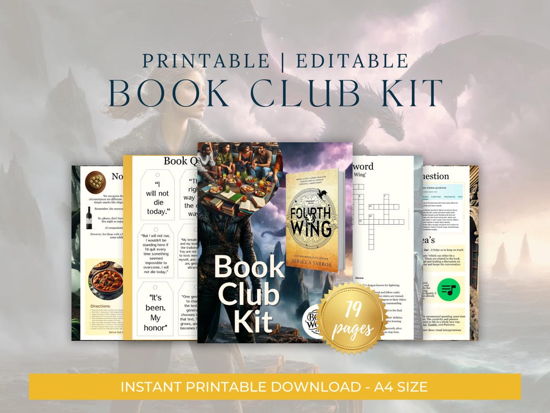 Fourth Wing the Ultimate Book Club Kit Themed Activities, Recipes, and ...