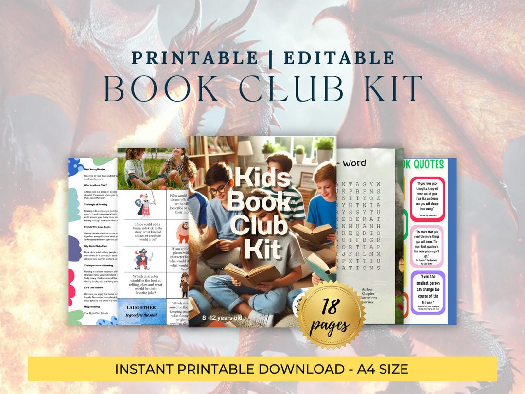Ultimate Kids Book Club Kit for Ages 8-12 | Perfect for Parents ...