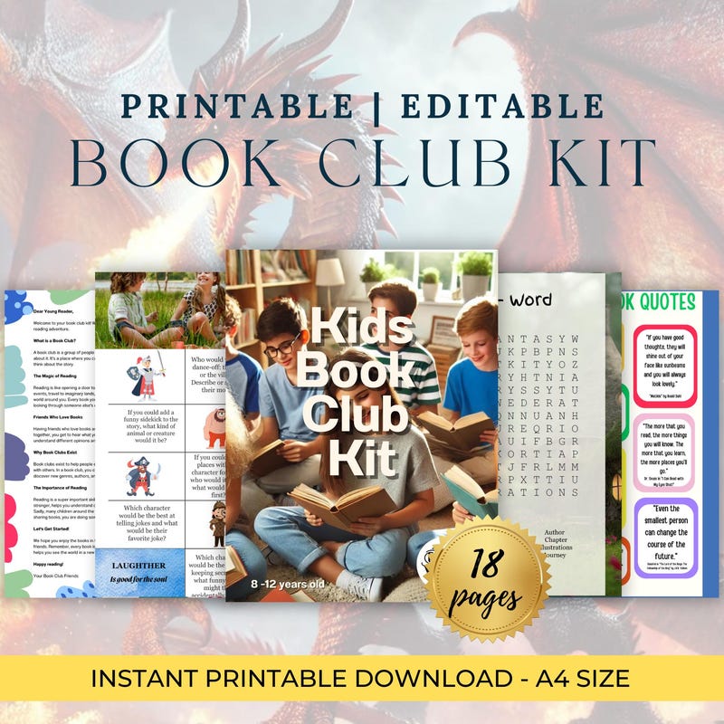 Book Clubs Kids - Etsy
