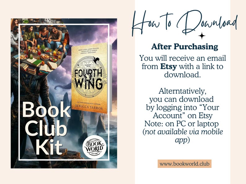 Fourth Wing, Iron Flame & Onyx Storm Book Club Guide + Study Guide ...