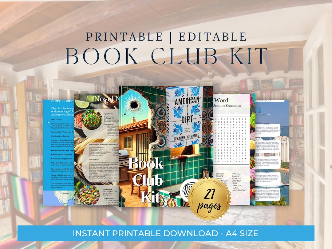 American Dirt Book Club Kit: Discussion Guide, Recipes, Games (digital ...