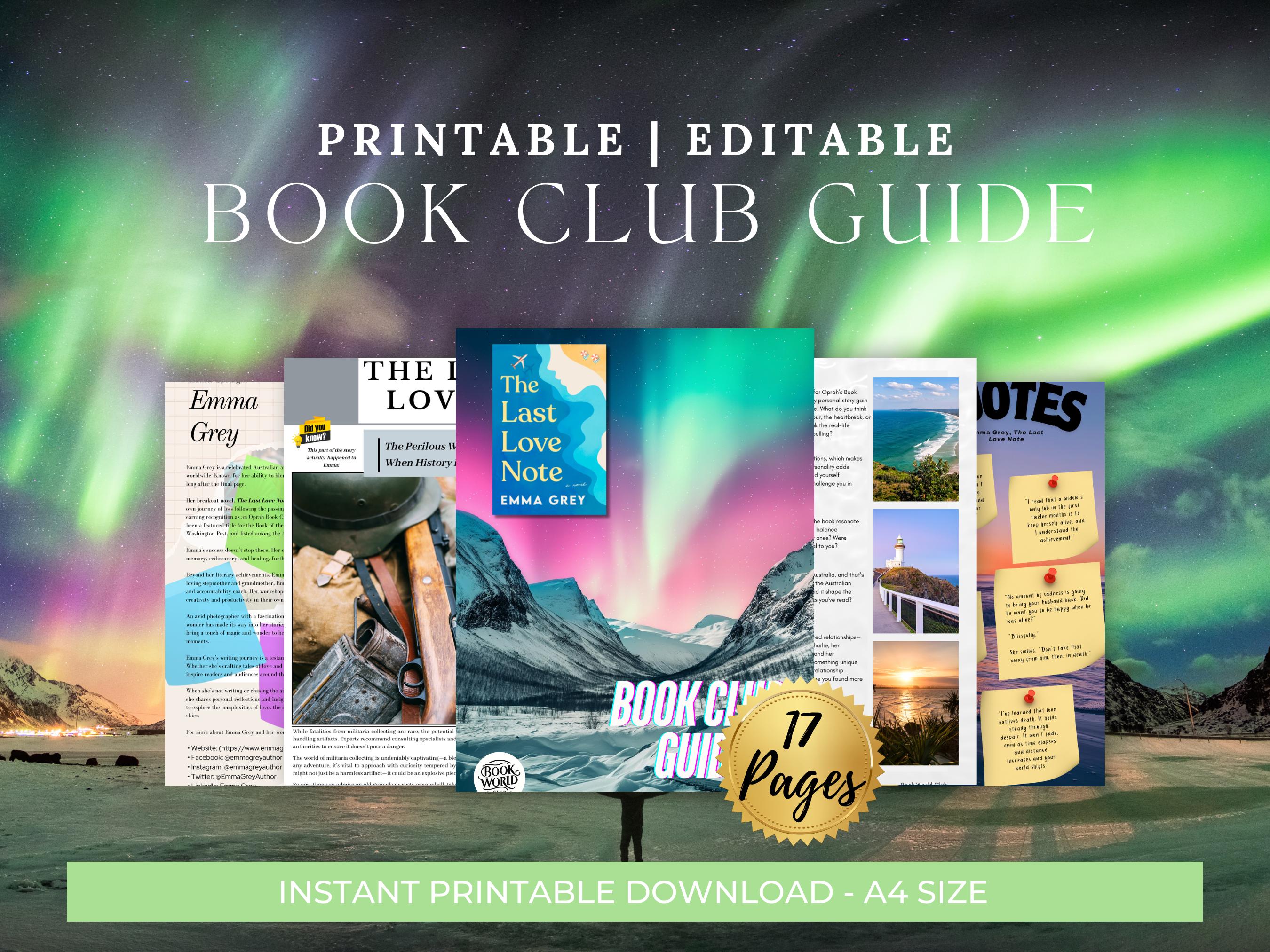 The Last Love Note Book Club Guide – Celebrate Love, Loss, and New ...