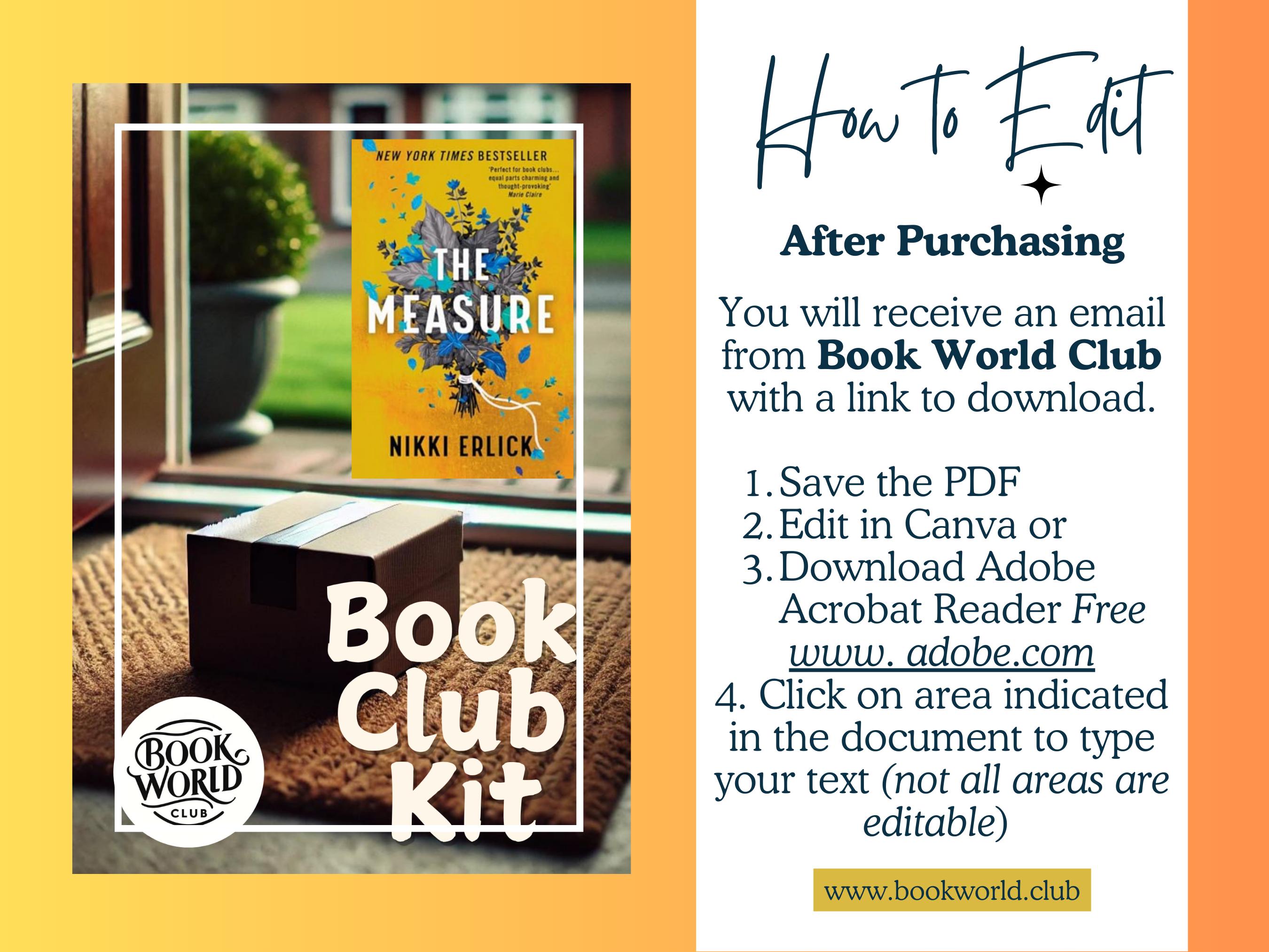 The Measure Book Club Kit – Thought-provoking Discussion Guide ...