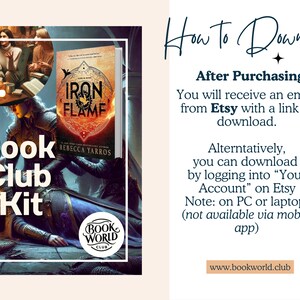 Iron Flame Book Club Kit - Complete Guide With Fun Activities, Trivia ...