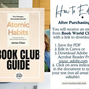 Atomic Habits Book Club Kit & Guide - Complete Discussion Prompts and ...