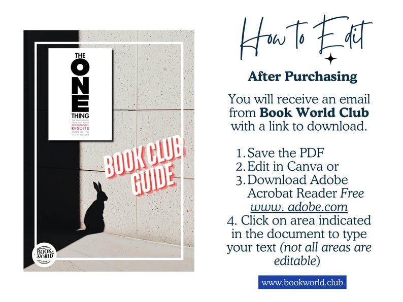 The ONE Thing by Jay Papasan, Gary Keller | Book Club Guide ...