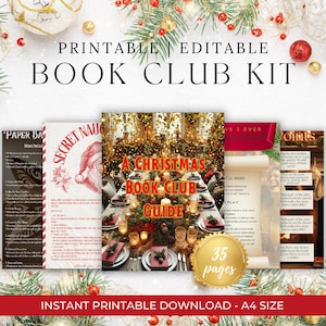 Christmas Book Club Guide: Festive Games & Activities (digital Download ...