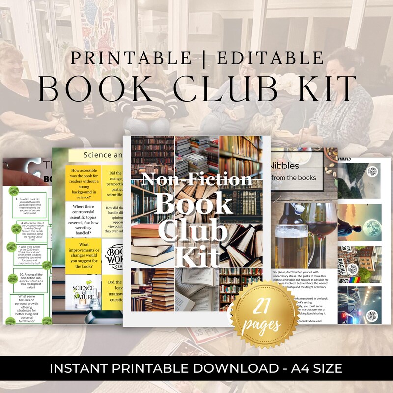 Book Club Games - Etsy