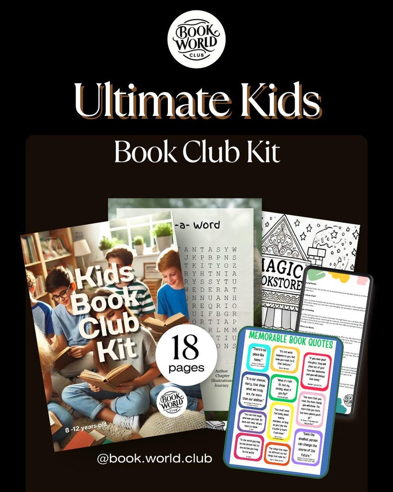 Ultimate Kids Book Club Kit for Ages 8-12 | Perfect for Parents ...