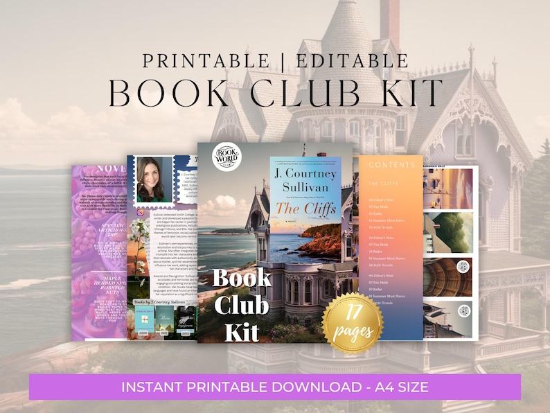 The Cliffs by J Courtney Sullivan Book Club Kit | Complete Discussion ...