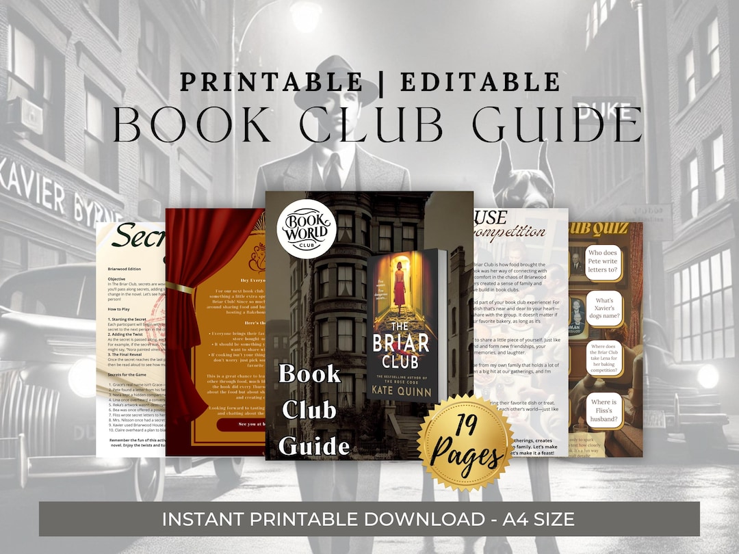 The Briar Club Book Club Kit – an Unforgettable Book Club Experience ...