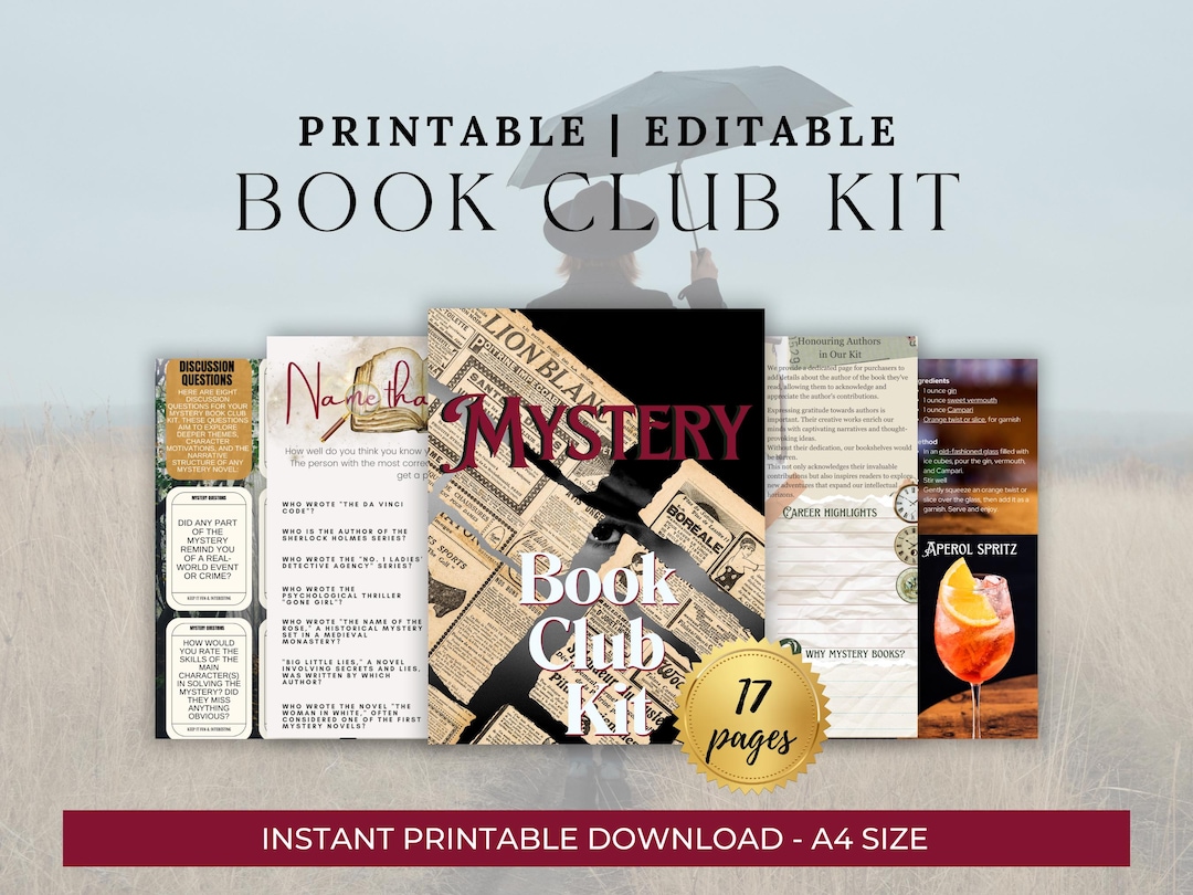 Ultimate Mystery Book Club Kit Engaging Activities Recipes and ...