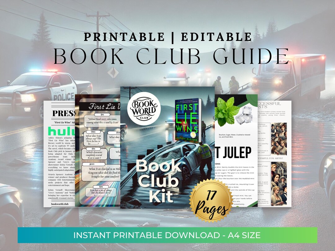 First Lie Wins Book Club Guide | Digital Download | Talking Points ...