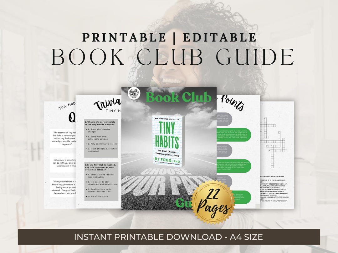 Tiny Habits Book Club Guide | Interactive Habit-building Activities ...