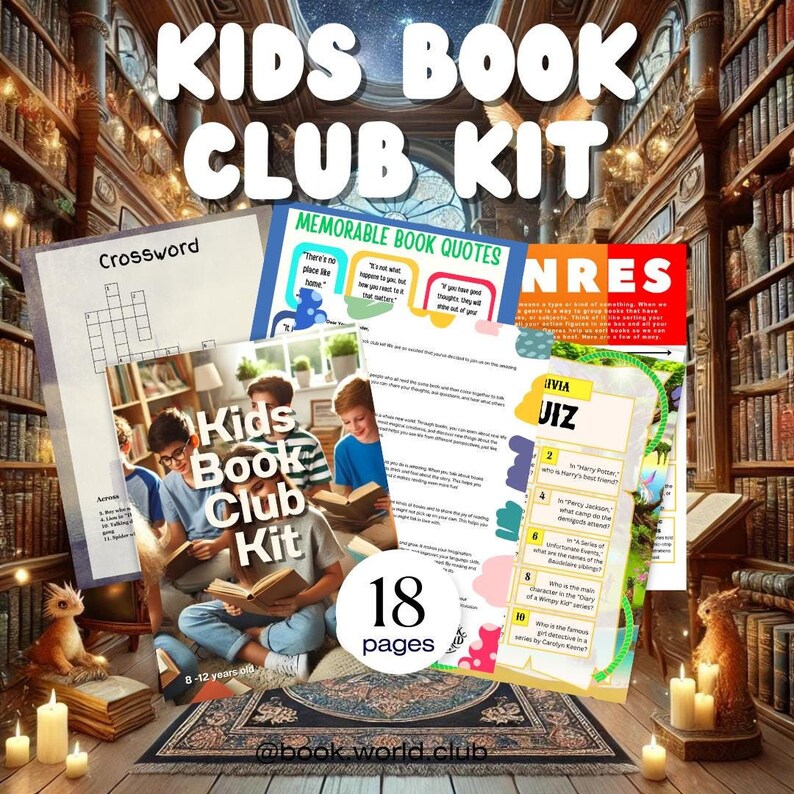 Ultimate Kids Book Club Kit for Ages 8-12 | Perfect for Parents ...