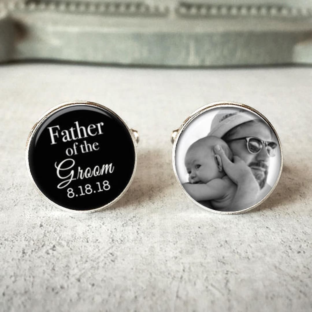 Father of the Groom Cufflinks, Personalized Cufflinks, Wedding Cuff ...