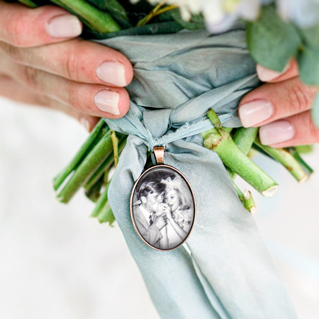 Wedding Bouquet Charm, Wedding Bouquet Photo Charm, Bridal Bouquet ...
