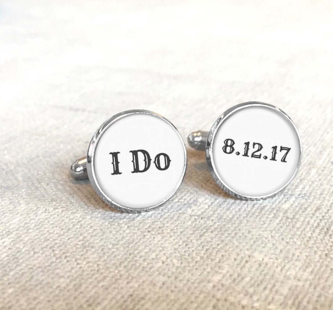 Unique Groom Gift, I Do, Wedding Keepsake, Wedding Cufflinks, Gift From ...