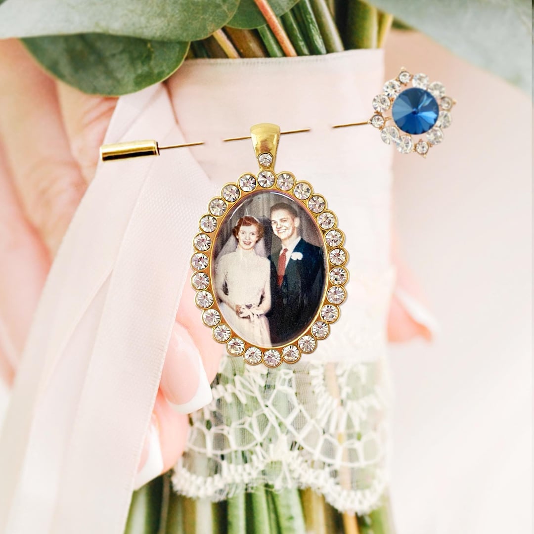 Personalized Wedding Bouquet Charm, Custom Photo Keepsake Gift for the ...