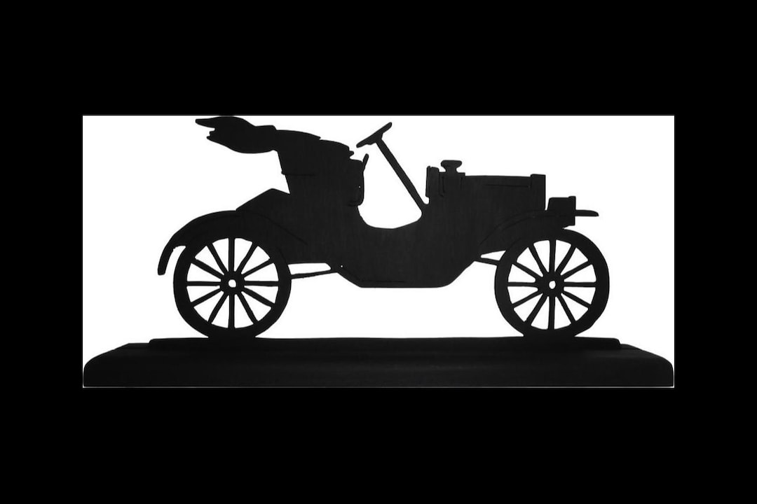 1908 Ford Model T Runabout Silhouette | Antique Car Decor, Handmade ...