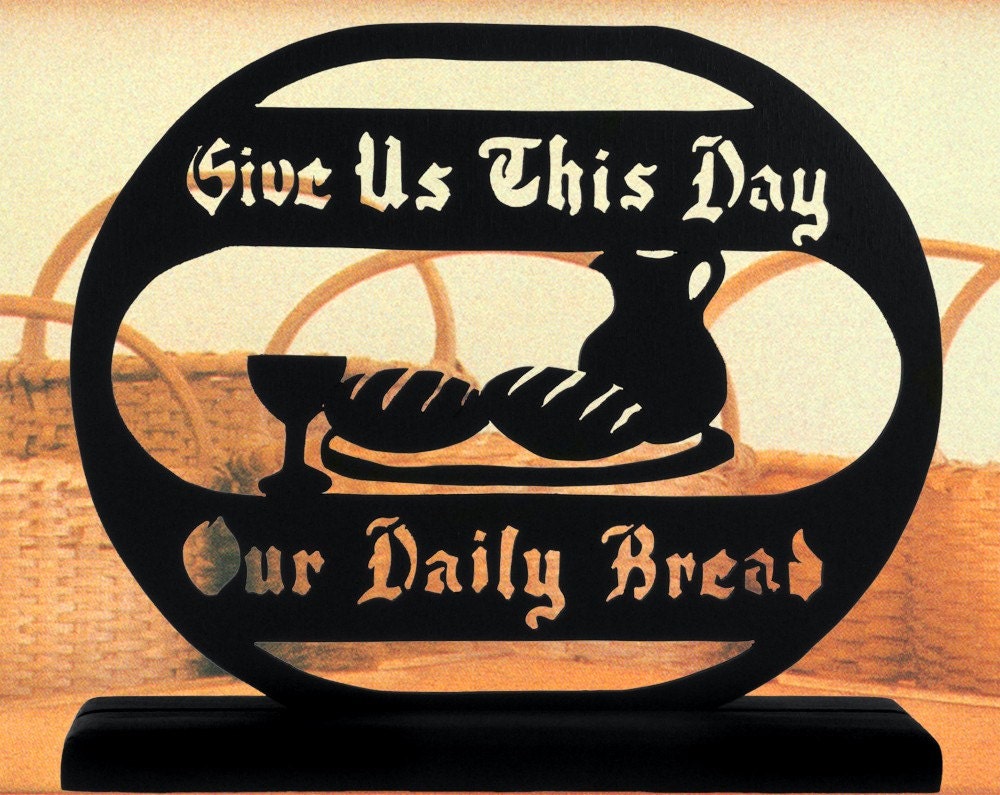 Give Us This Day Handmade Wood Silhouette Srel008 | Etsy