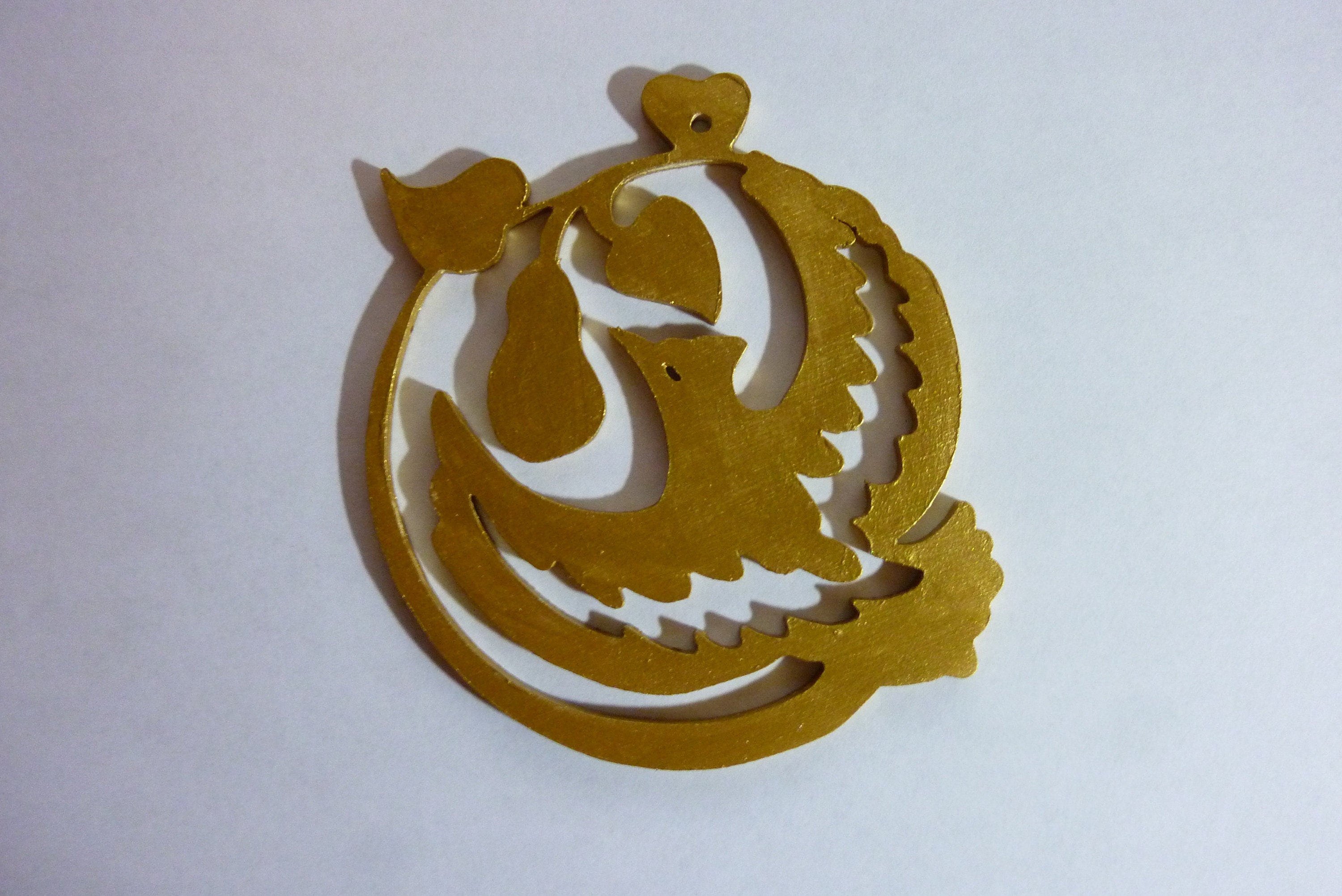 Partridge in a Pear Tree First Day of Christmas Wood Ornament | Etsy