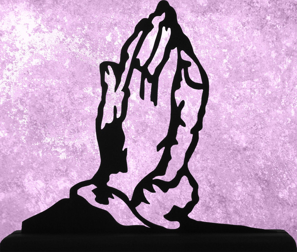 Praying Hands Religious Handmade Wood Silhouette Srel009 - Etsy
