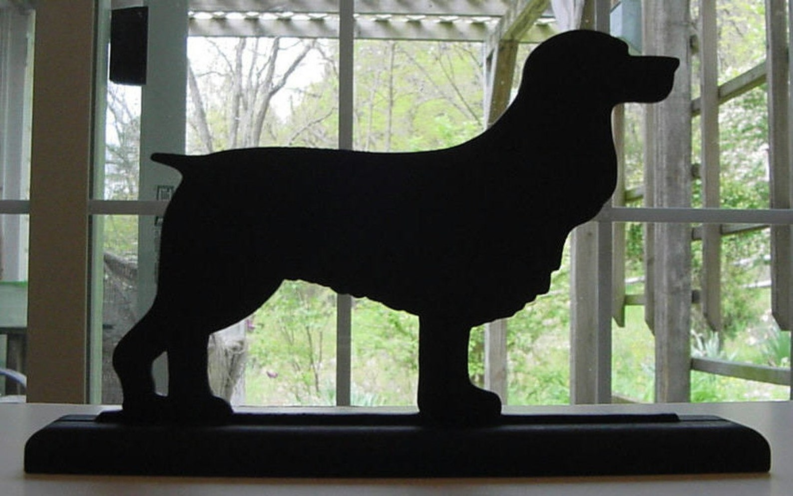 English Springer Spaniel Handmade Wood Silhouette SADD006 - Etsy