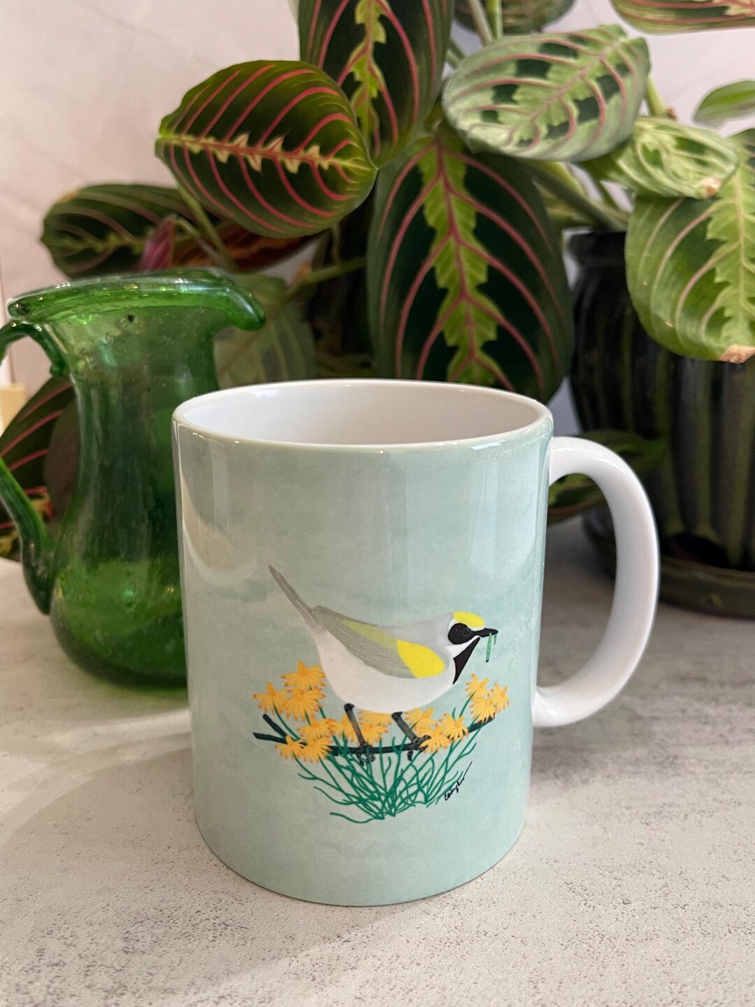 Bird Art Mug | Golden-winged Warbler | Unique Coffee or Tea Mug ...