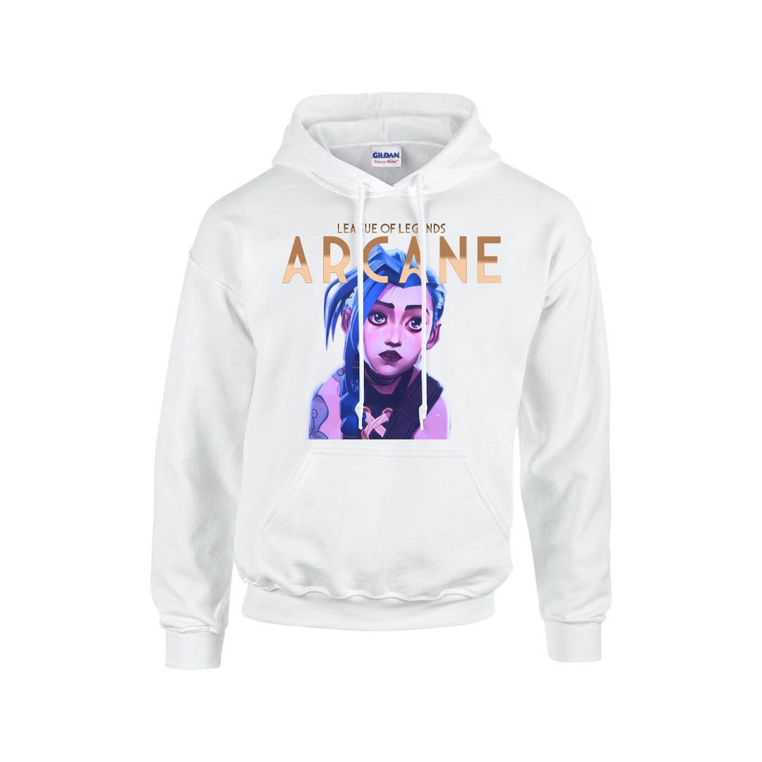 Jinx Hoodie Arcane Merch League of Legends Cotton Polyester Blend ...
