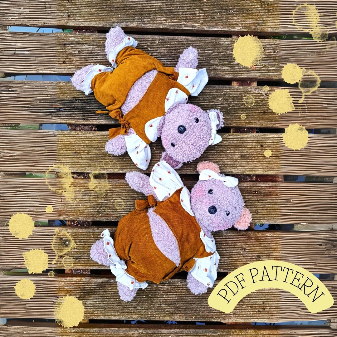 Easy Sewing Plush Teddy Bear Outfit Sew a Simple Blouse With Collar and ...