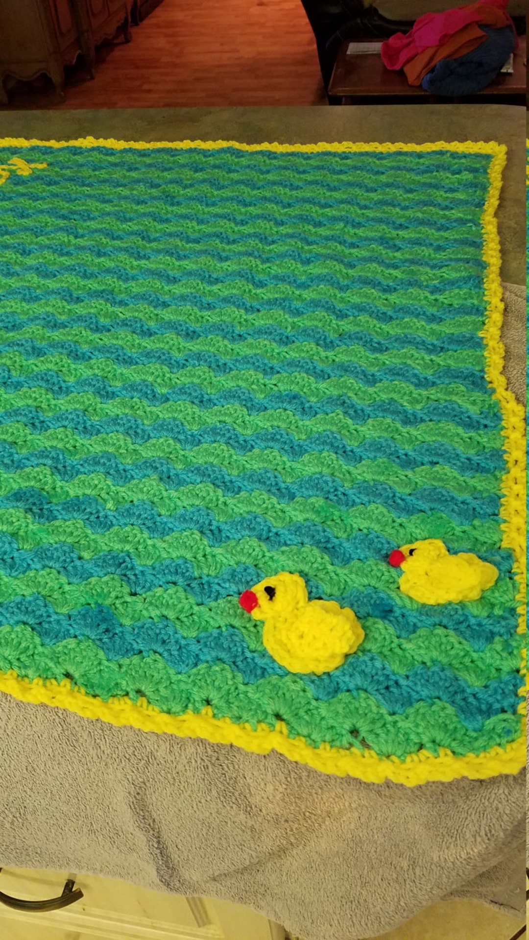 Shells Duck Baby Blanket - Etsy
