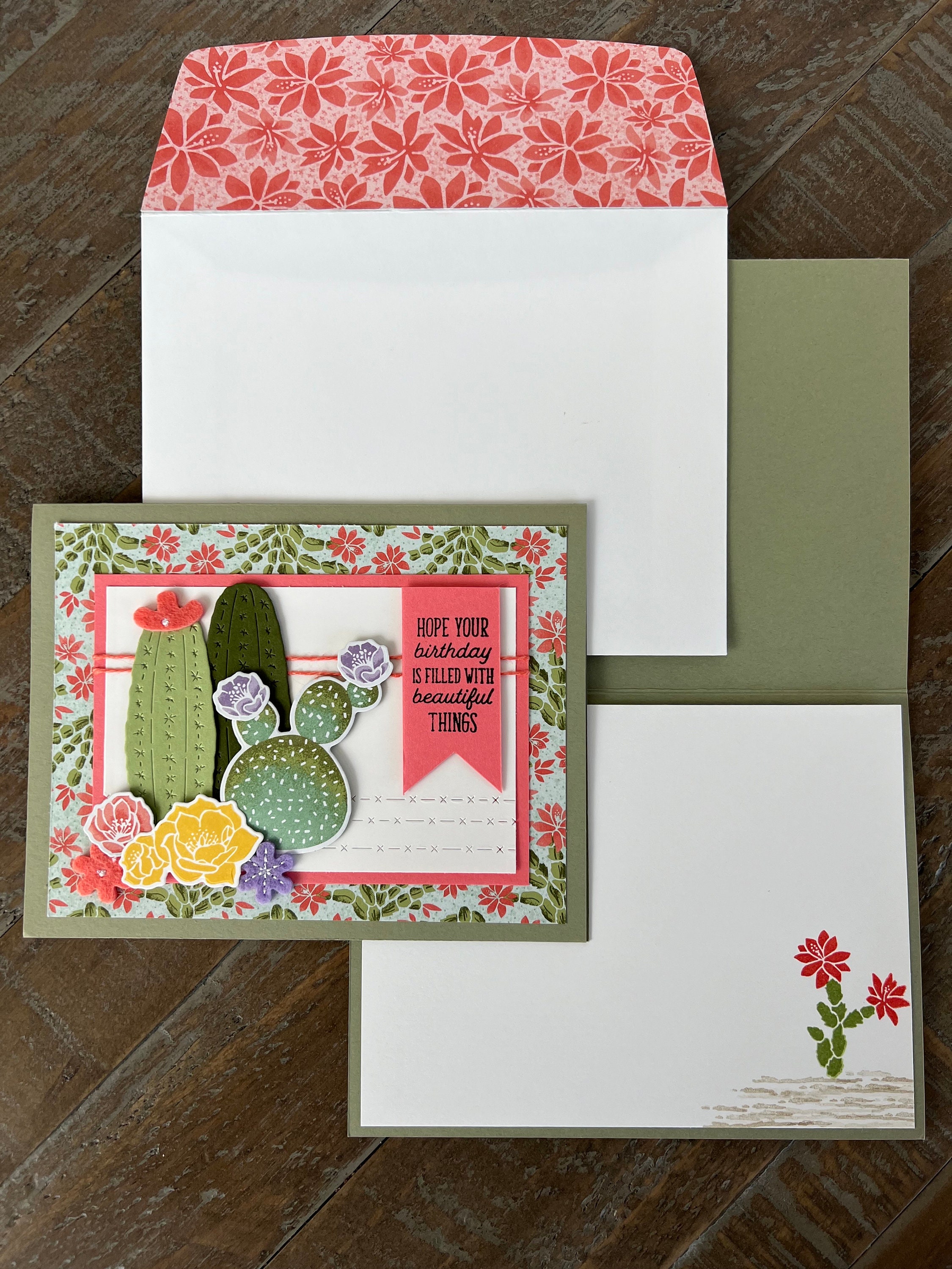Flowering Cactus Card Variety Pack Set of 6 Cards for a Friend, Life is ...