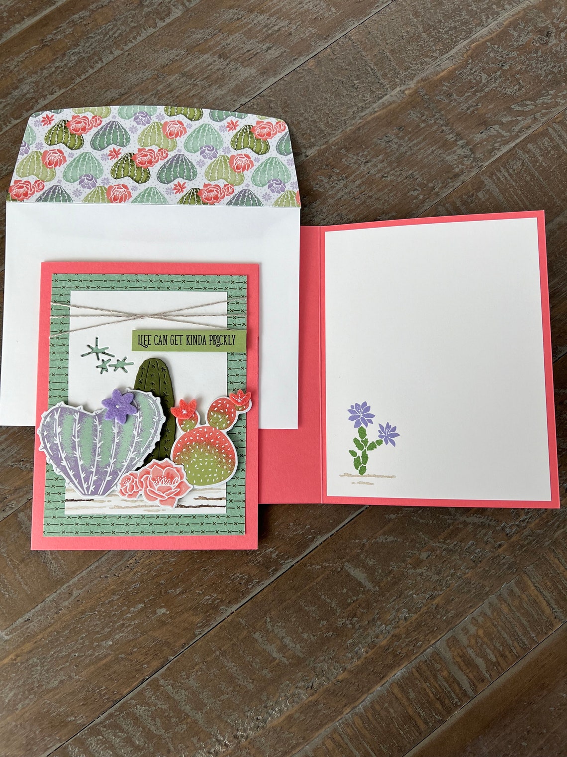 Flowering Cactus Card Variety Pack Set of 6 Cards for a Friend, Life is ...