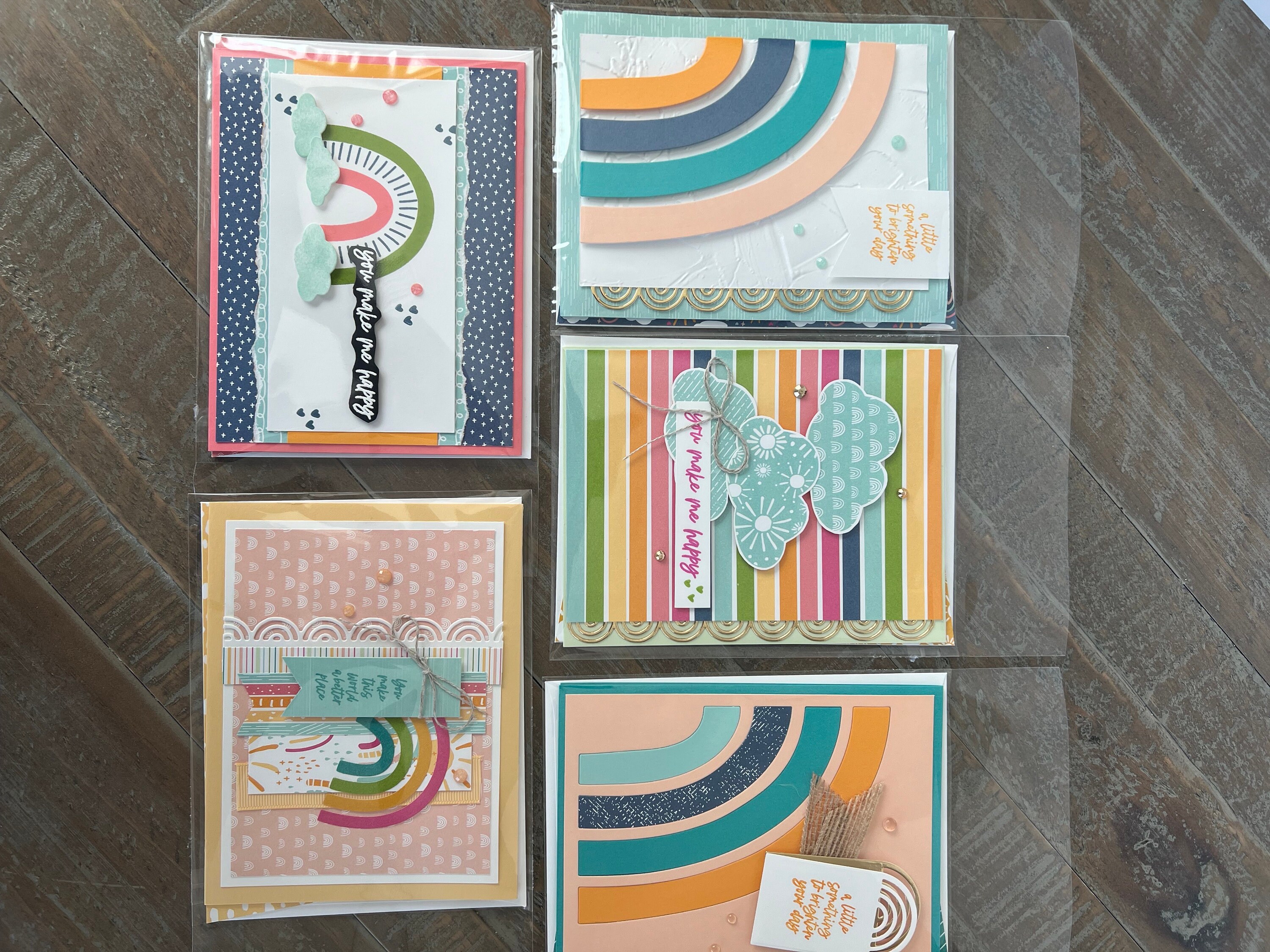 Rainbows of Happiness Variety Pack Set of 5 Cards for a Friend, Happy ...