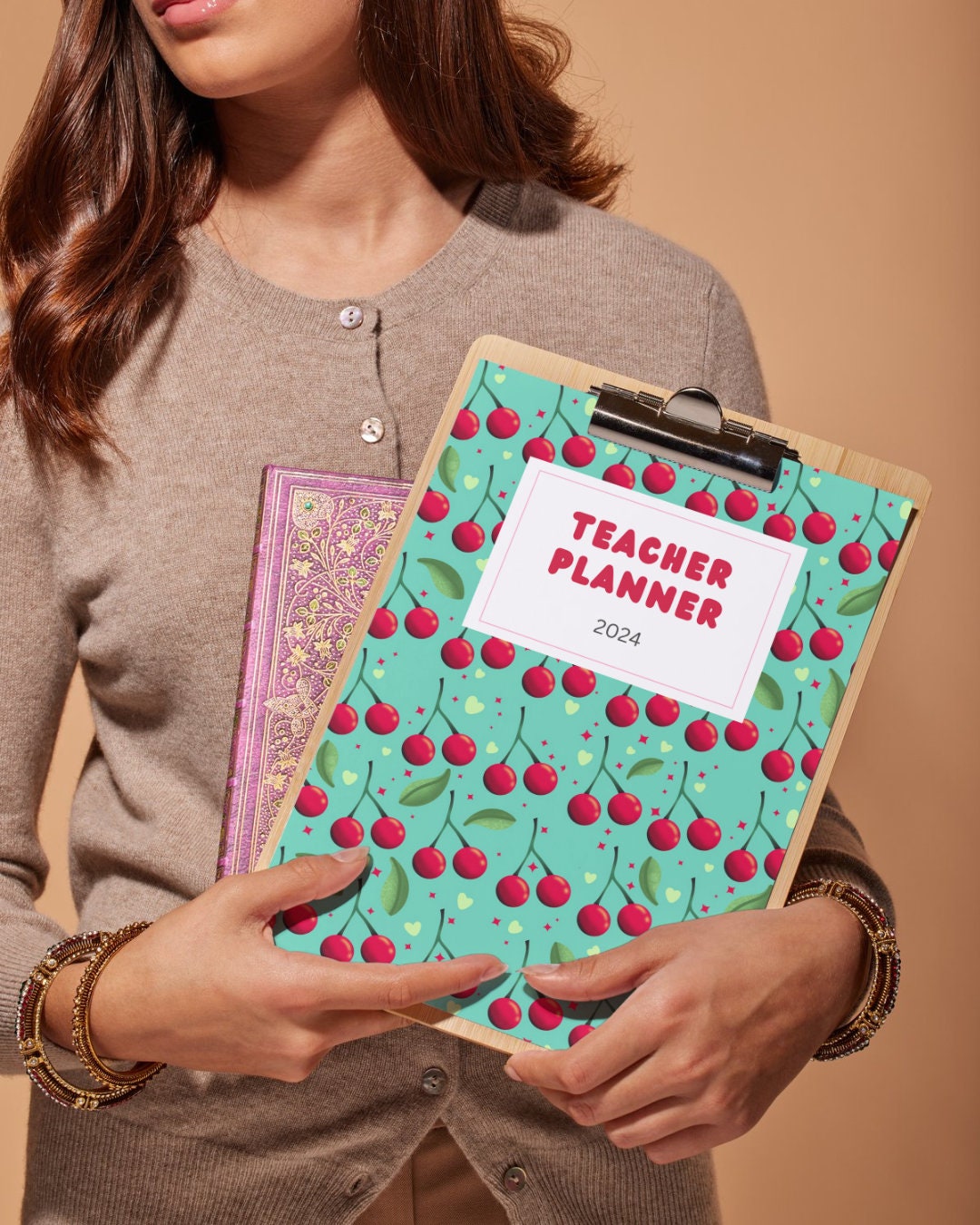 Digital Teacher Planner Cherry Themed | Printable Classroom Organizer ...