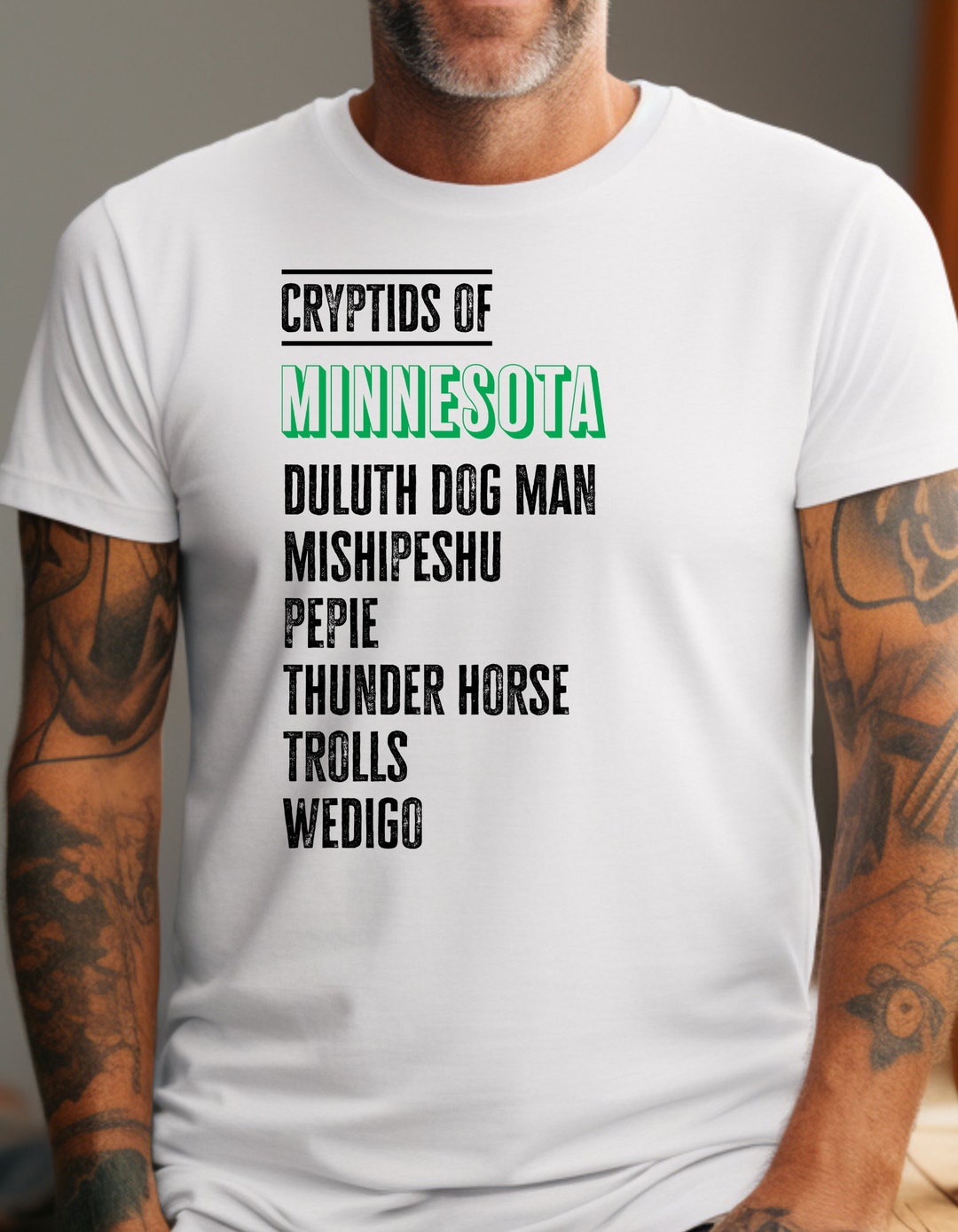 Minnesota, Cryptid, Graphic, Cool, Funny, Vintage, Unique, Designer ...