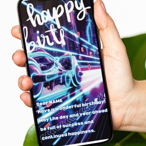 Happy Birthday Animated Tron-inspired Digital Birthday Card ...