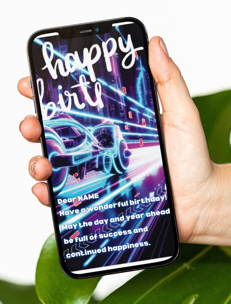 Happy Birthday Animated Tron-inspired Digital Birthday Card ...