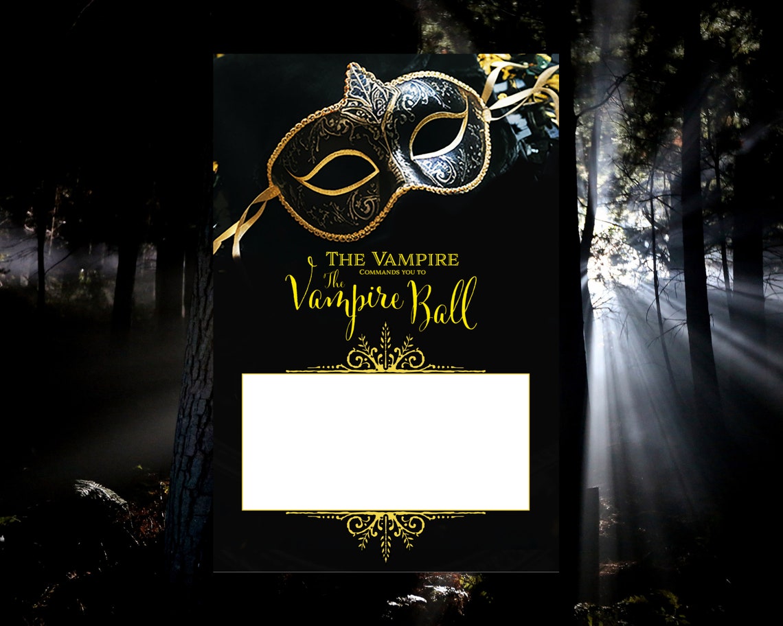The Vampire Commands You to the Vampire Ball Invitation 3-page Bundle ...