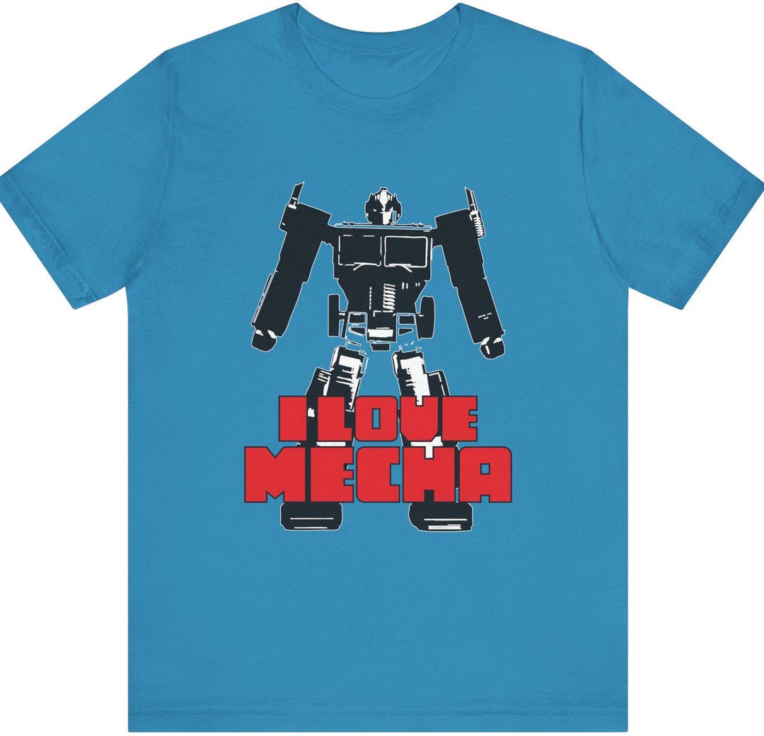 Giant I Love Mecha Prime Tee, Robot Lover T-shirt, Sci-fi Fan Gift ...