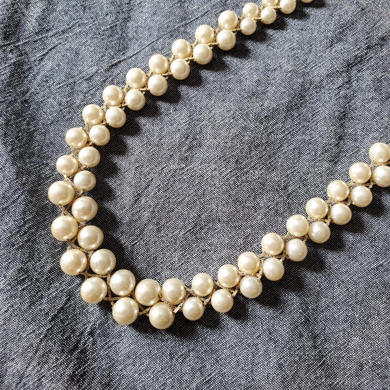 Pearl Napier Necklace - Etsy