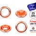 Rose Gold Snaps for Baby Clothes, 9.5mm Metal Snap Fasteners, Prong ...