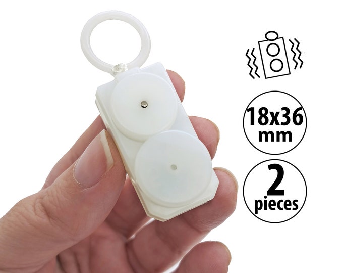 2 Small Slow Retracting Pull String Box for Kids Toys, Vibrating Insert ...