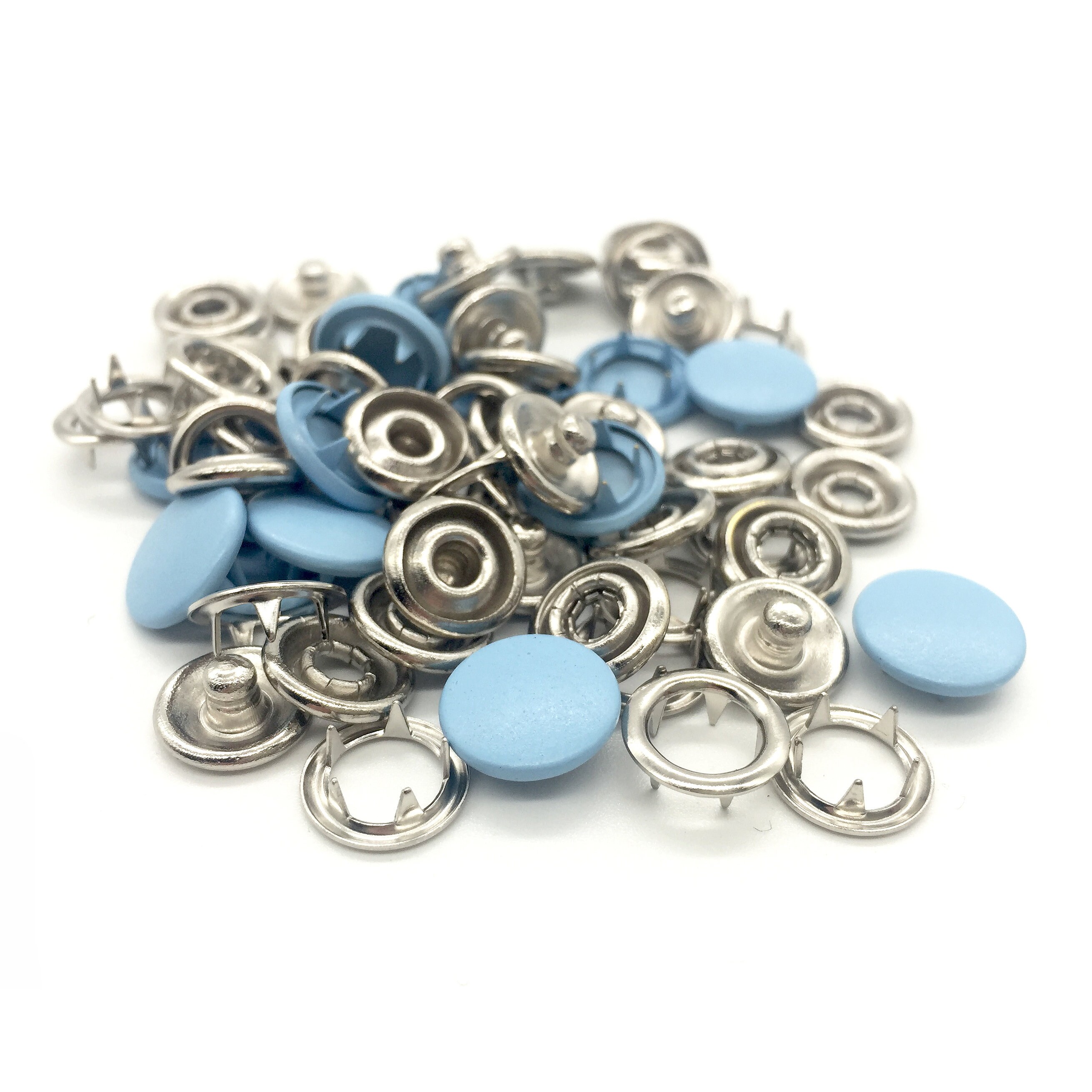 15 Light Blue Baby Clothes Snaps Size 15 Snap Buttons for - Etsy Singapore
