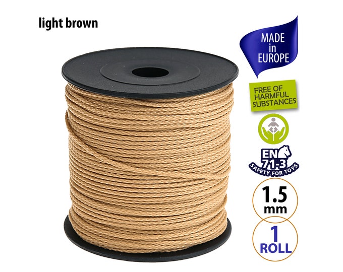 109 Yards Pacifier Clip Cord Roll, DIY Pacifier Clip String 1.5mm ...