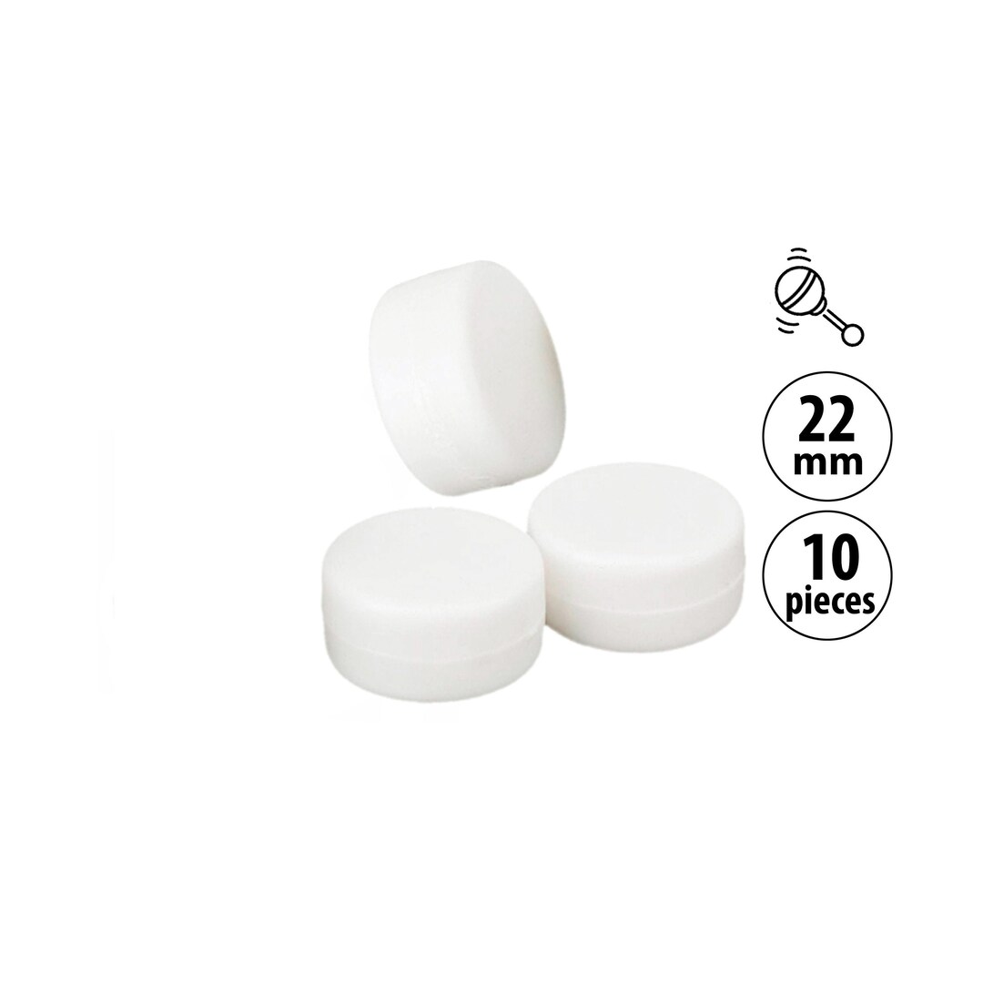 10 Rattle Inserts for Toys, Bulk Rattle Disc for Rattle Shaker DIY ...