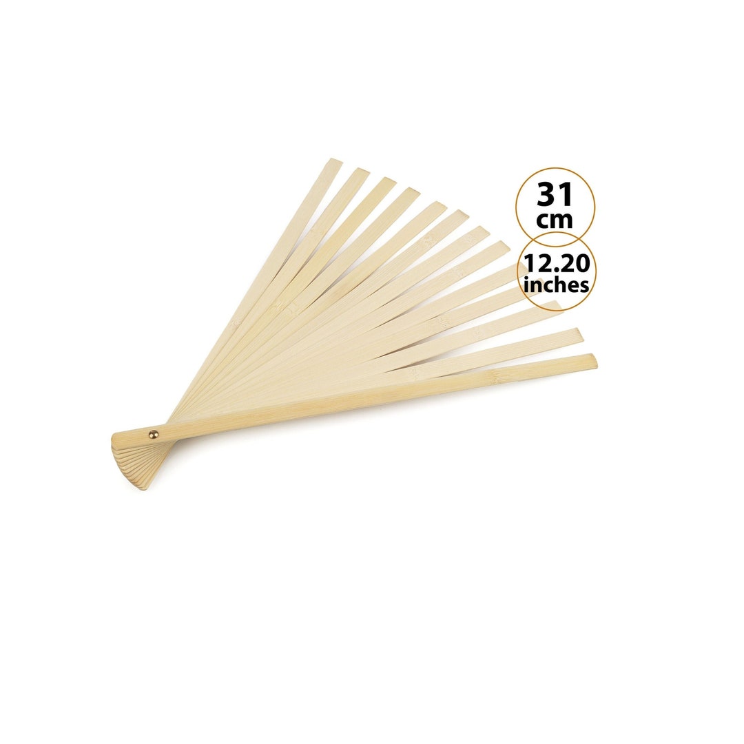1 Long Wooden Fan Staves, Folding Fan Sticks DIY, Hand Fan Frame ...