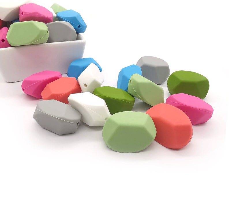 4 Focal Silicone Beads Lightweight Beads for Silicone Bead - Etsy